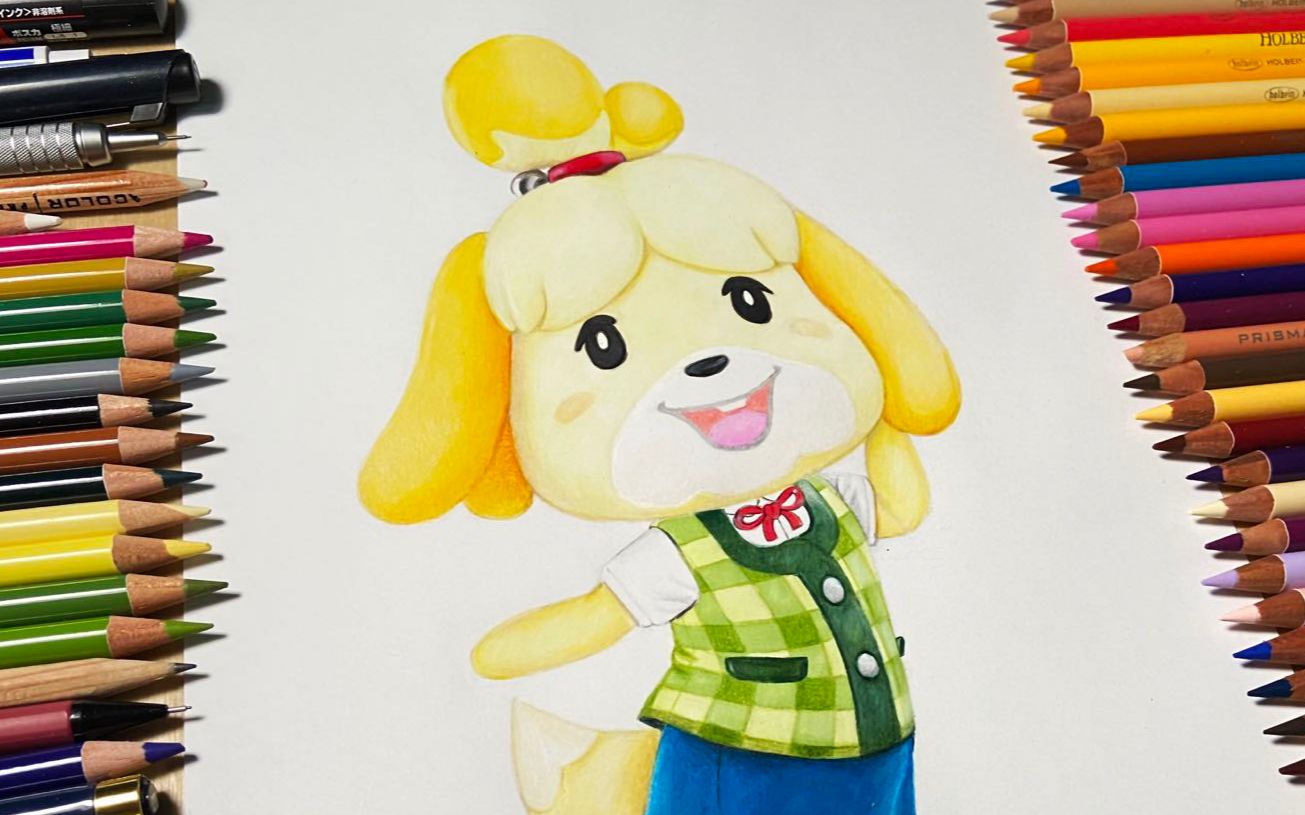 【动物森友会】简单画一个西施惠,好可爱的西施惠!