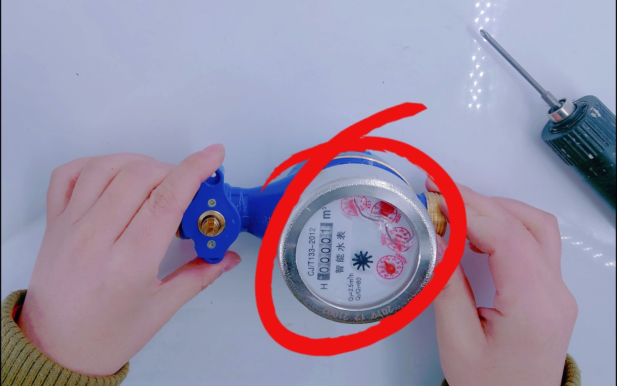 预付费IC卡智能水表拆解
