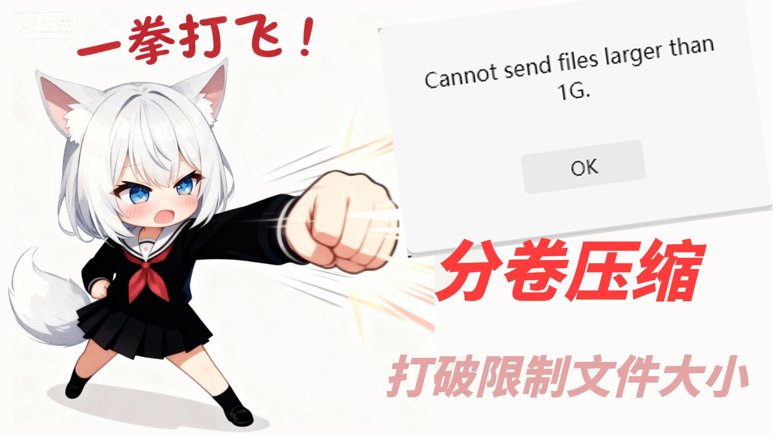微信传文件超 1G 被拒?别慌!分卷压缩来帮忙,自定义大小轻松传,拆分后...