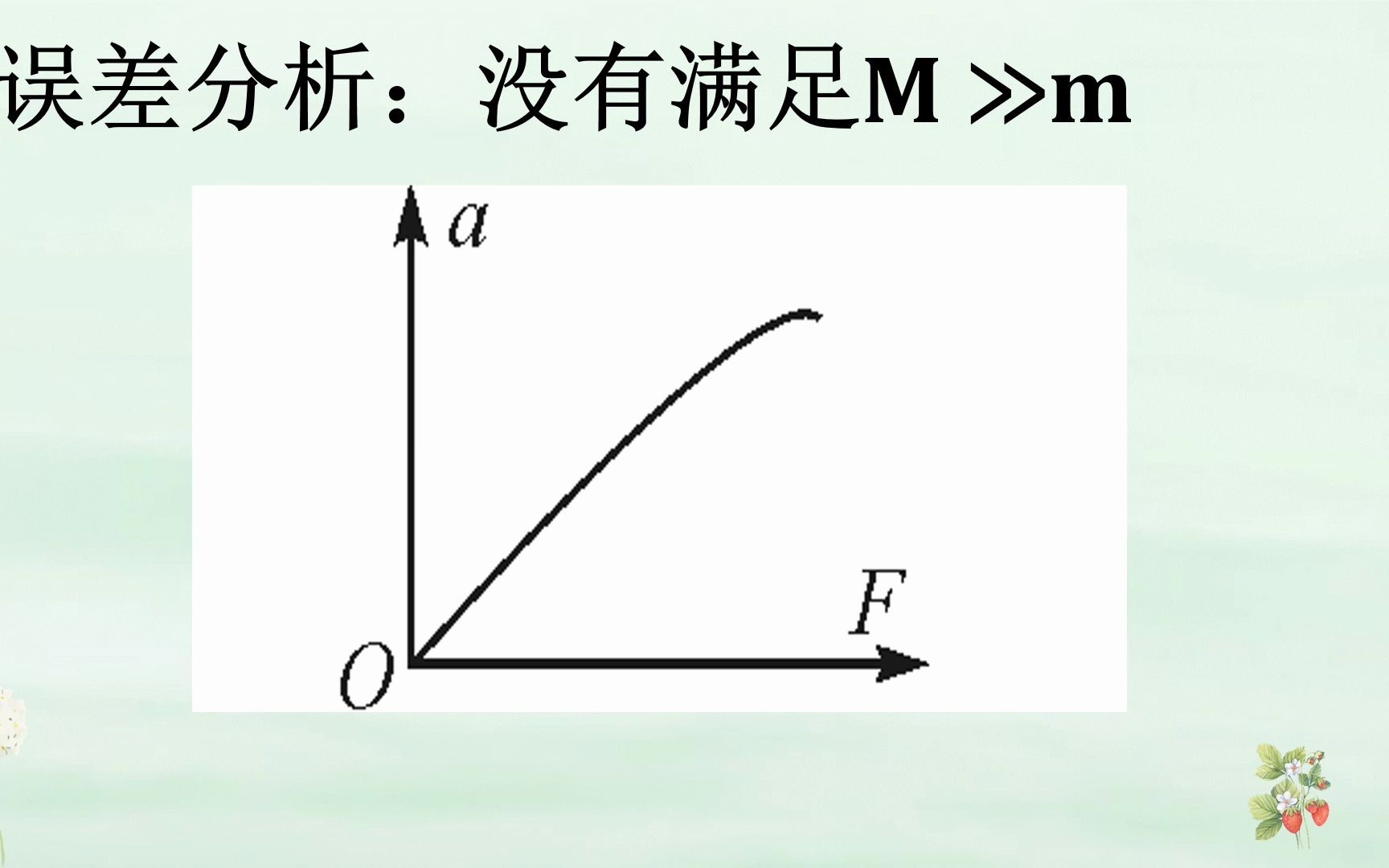 实验探究:牛顿第二定律的误差分析