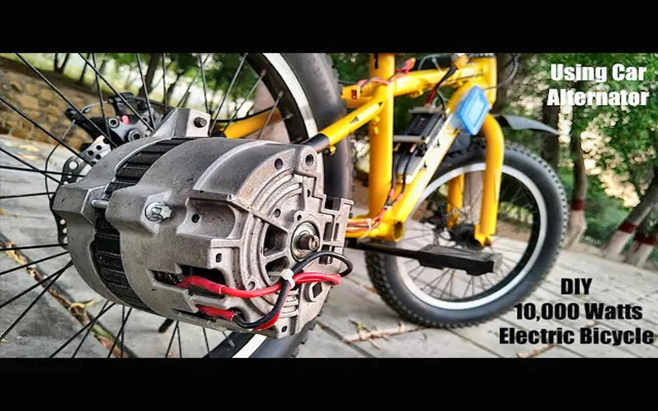 [DIY King] 用汽车发电机改个电动自行车