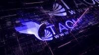 572数字网络网格线条科技感企业LOGO标志演绎片头动画演绎AE模板