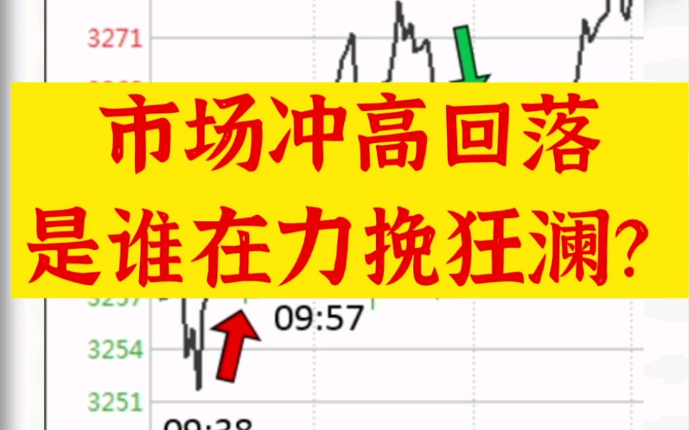 3月23日星期三一起来看看《今天市场谁是爹》市场冲高回落是谁在力...