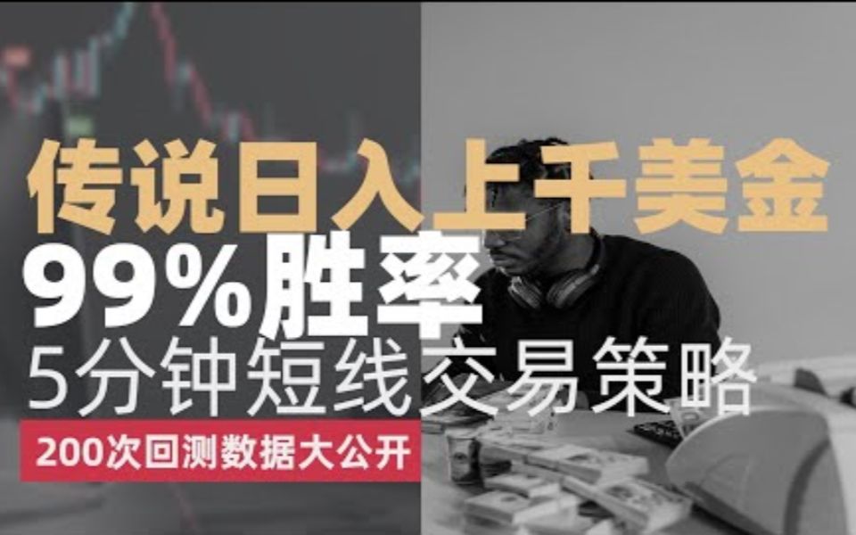 可以达到99%胜率,带你体验这套5分钟的超级交易策略
