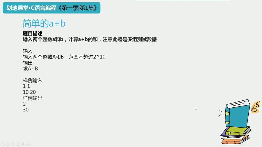 C语言题目|简单的a+b