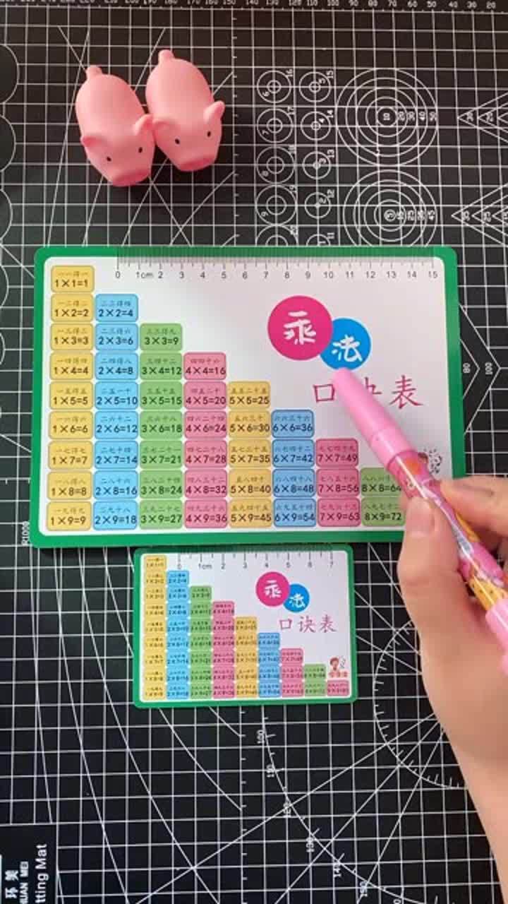很实用的乘法口诀表,学习必备
