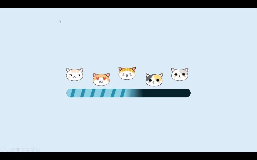 5款PPT进度条动画