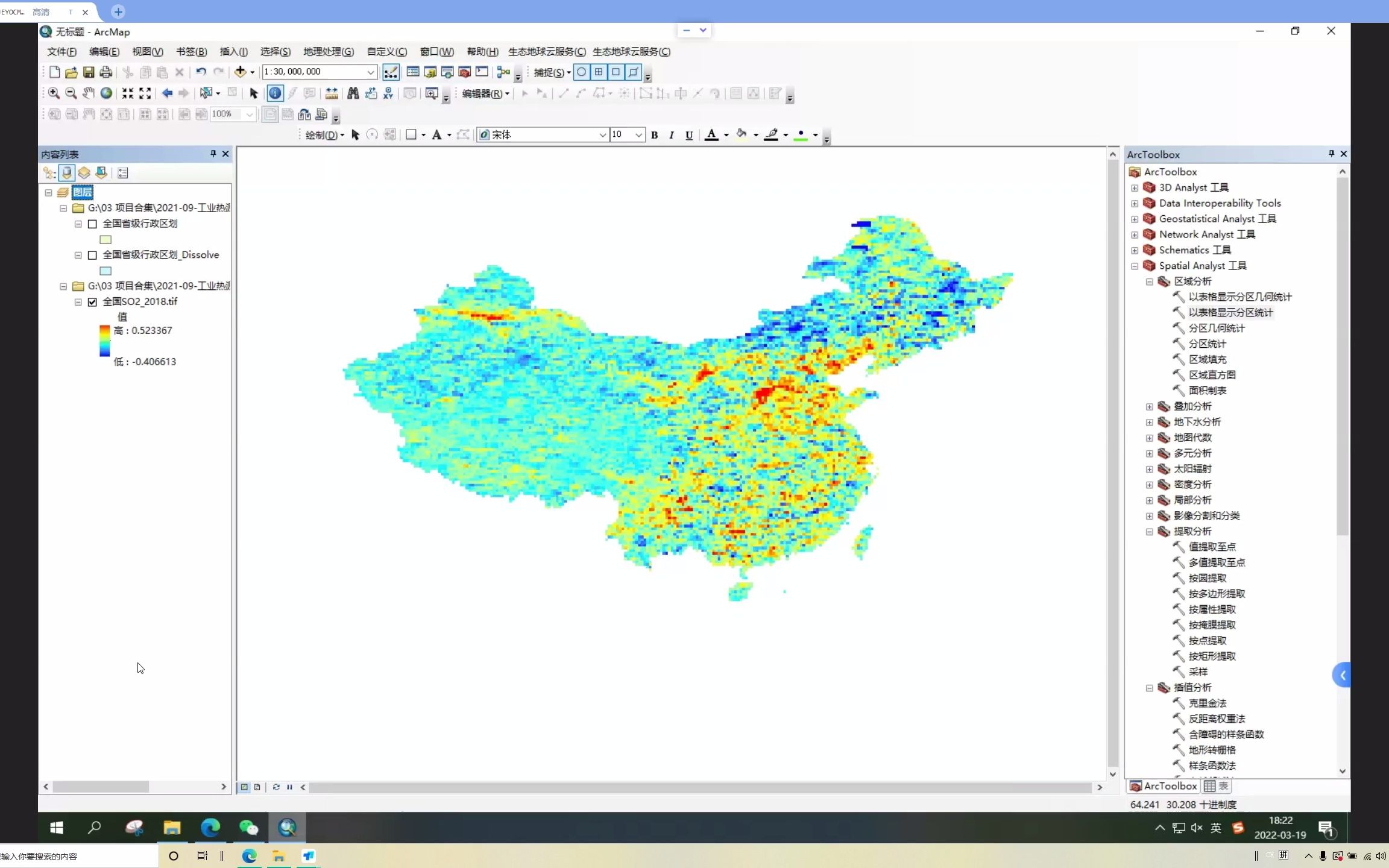 Arcgis基础操作之分区统计