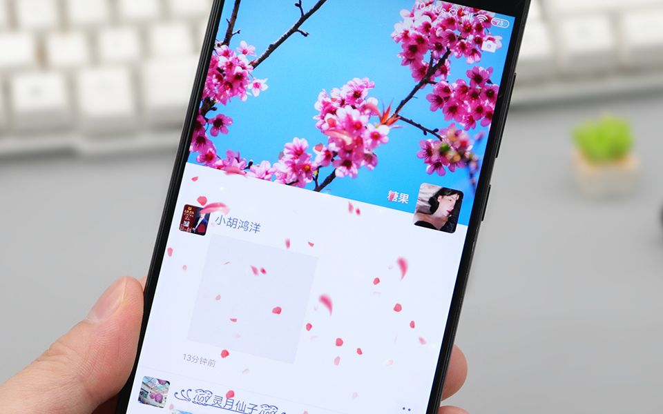 手机这样设置一下,会有樱花在微信里满屏飘落,很漂亮!