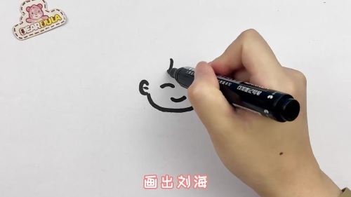 小女孩简笔怎么只画上半身,绘画简单漂亮的小女孩