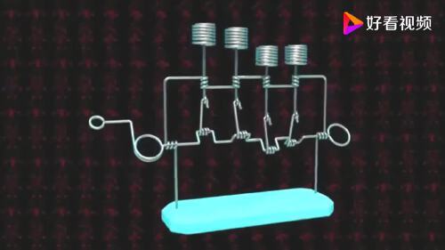有线四缸发动机三维模型,一个3D动画了解运行原理!