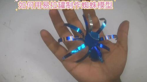 如何用易拉罐制作迷你蜘蛛模型