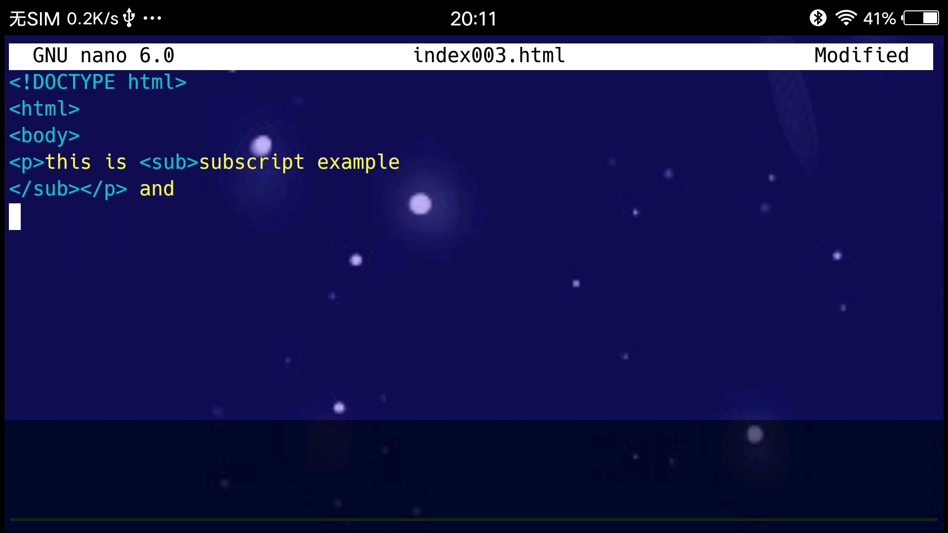 HTML子脚本和超级脚本示例,俗称为上下标注