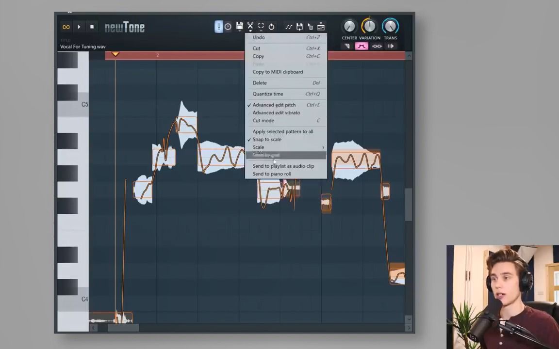 如何在FL Studio - Newtone教程中调音