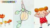 植物杨桃儿童简笔画教程