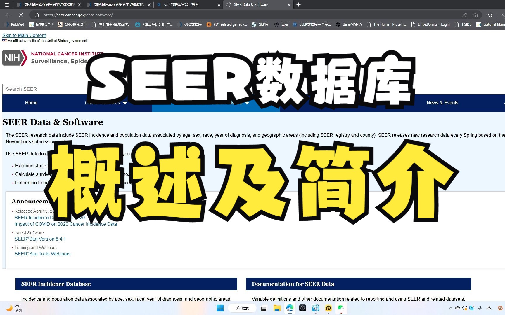 SEER数据库概述