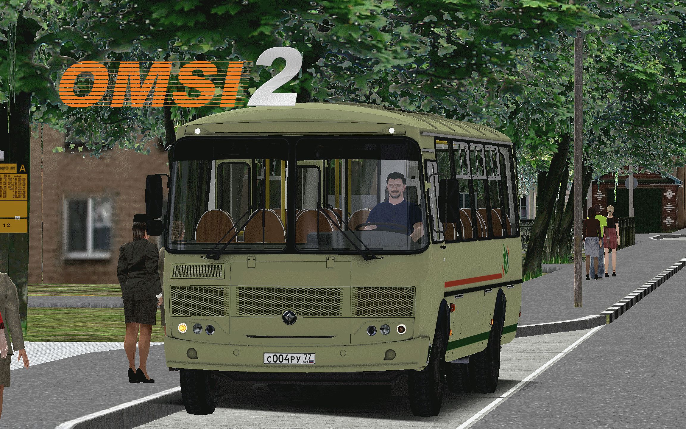 【果暖OMSI2】巴士模拟2 区间车?驾驶PAZ手动挡小巴于Schelkovo...