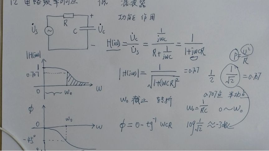 第12-电路频率响应-低通滤波器