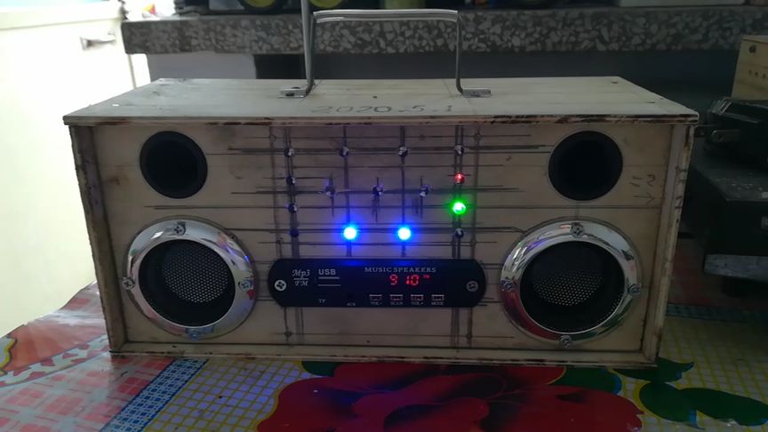 手工制作立体声遥控收音插优盘,卡,小音箱,华油井下作业,马力