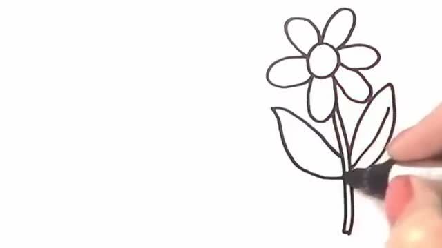 儿童简笔画:漂亮春天的花