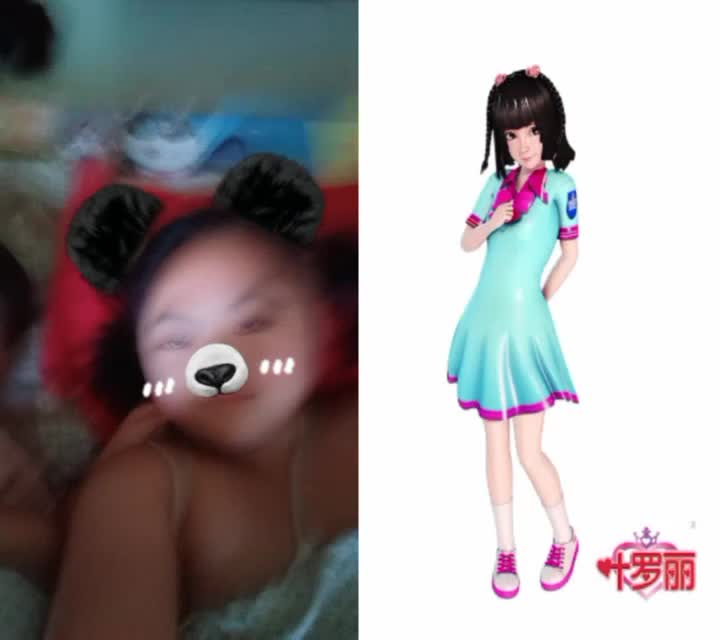 我与@叶罗丽 一起合拍了视频我很喜欢叶罗丽,这个动画片
