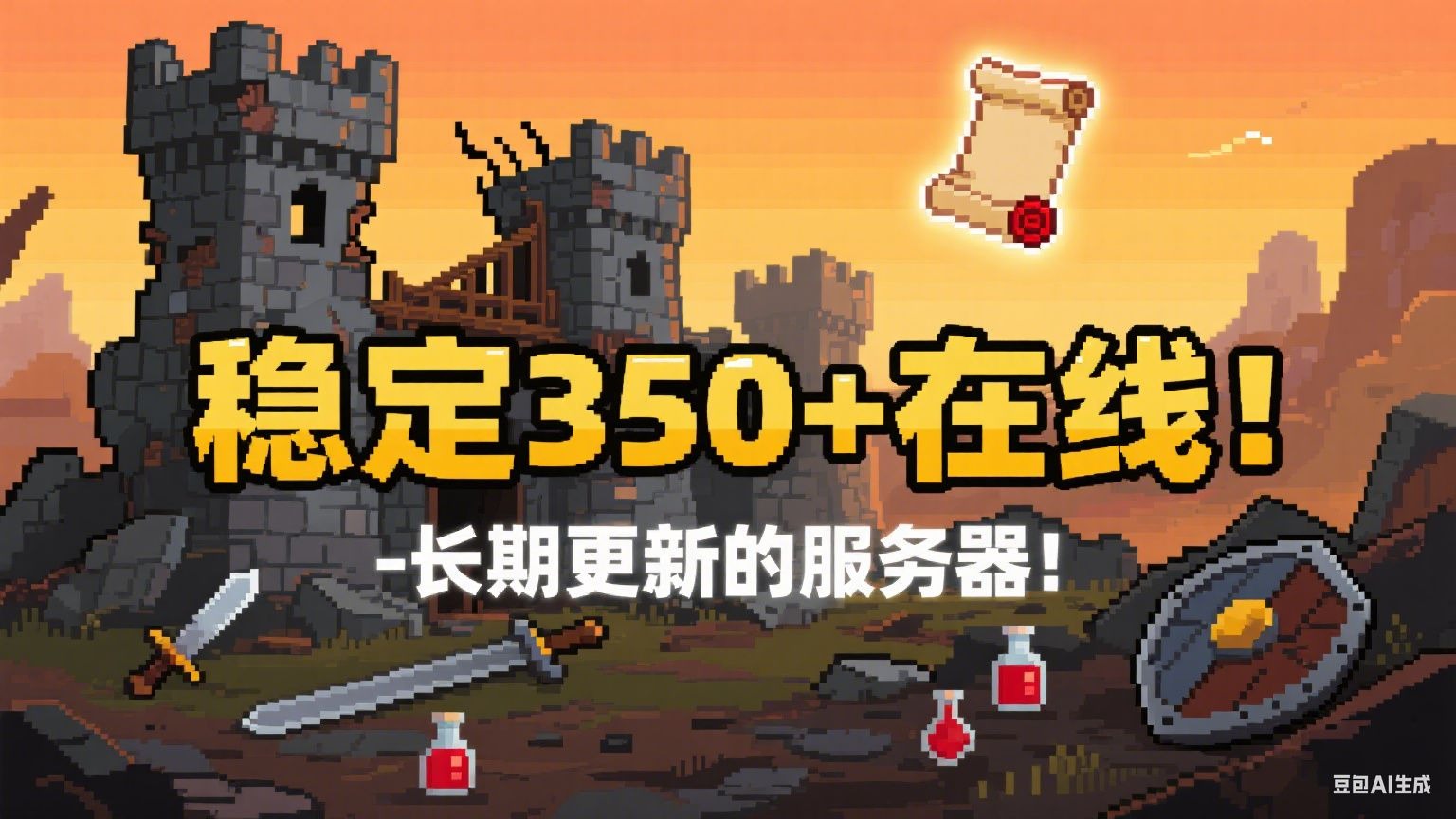 超多玩法!稳定350+的服务器确定不来试试吗?【我的世界RPG服务器】