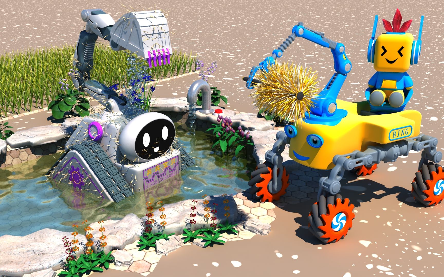 挠痒痒、少儿挖掘机动画、工程车汽车玩具动画片幼儿启蒙益智动画