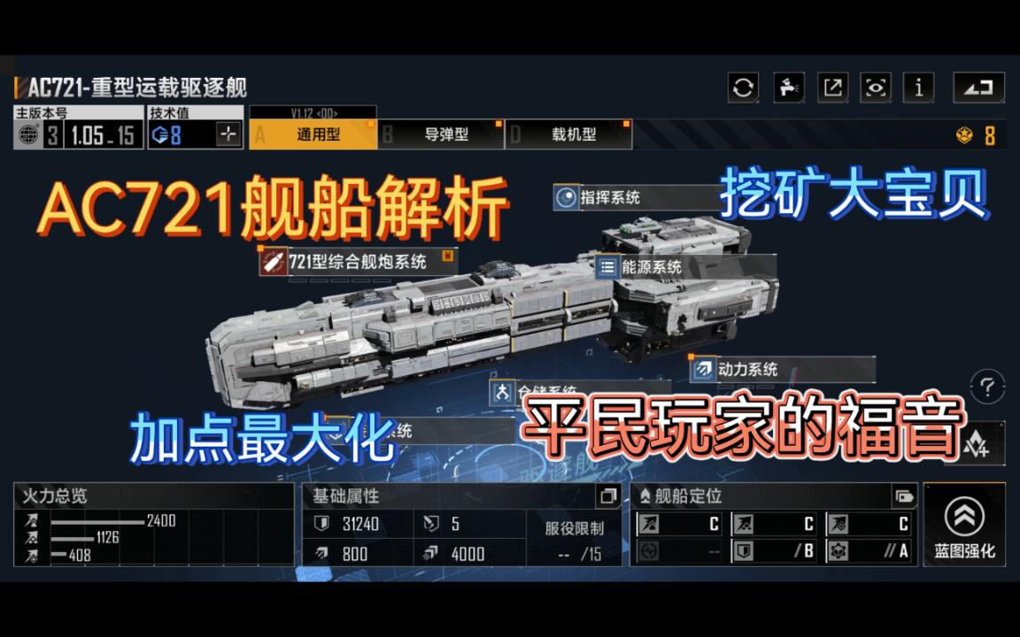 无尽的拉格朗日-AC721舰船解读
