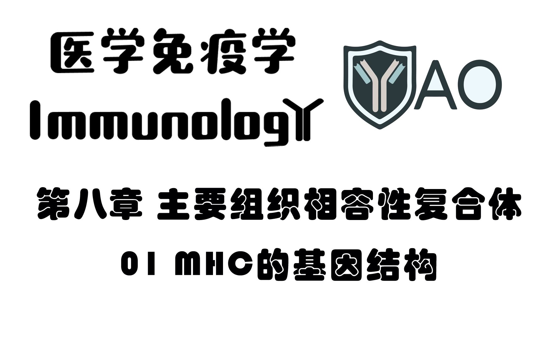 医学免疫学 第八章_01 MHC的基因结构