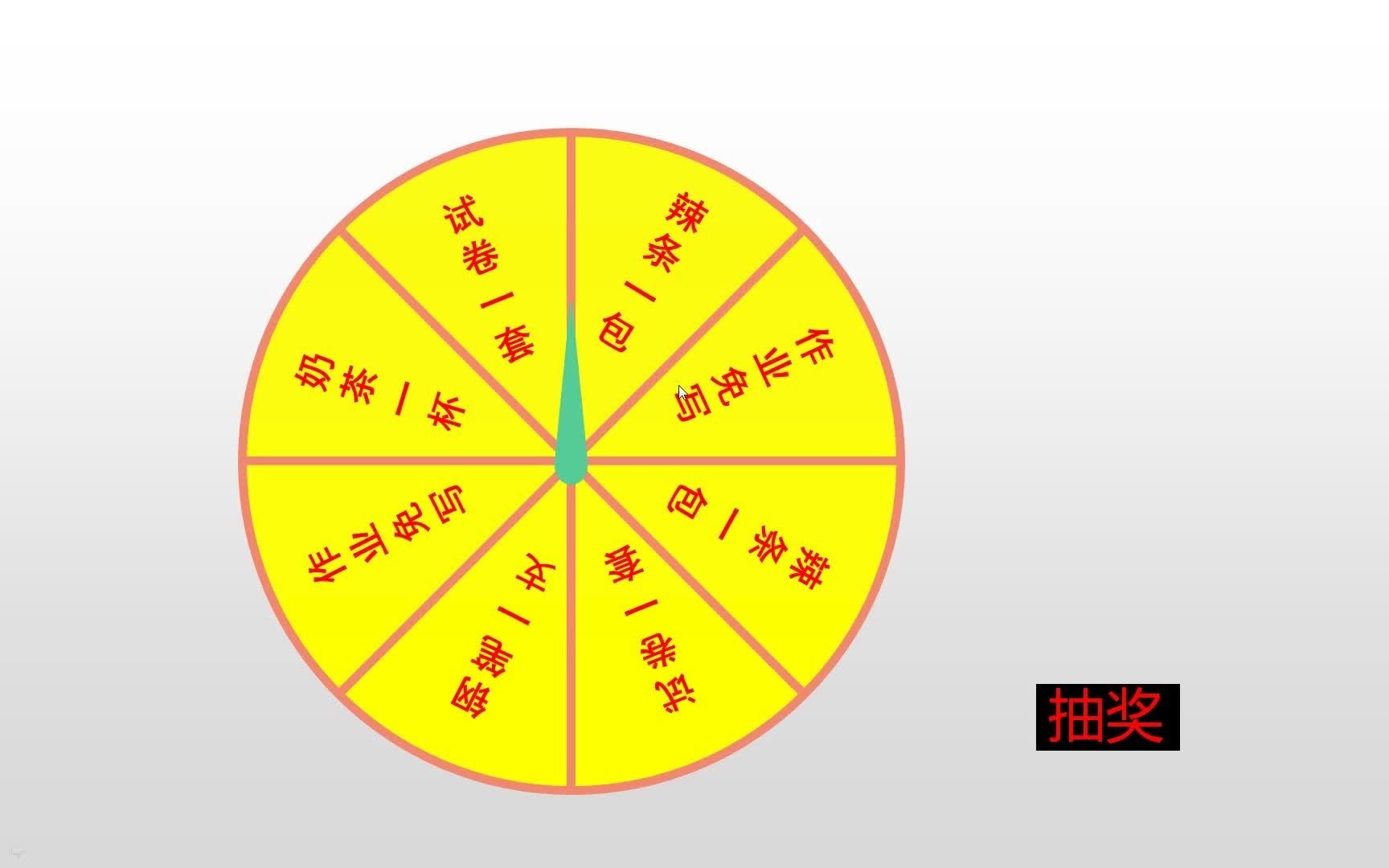 制作指针旋转,转盘不动的PPT抽奖程序