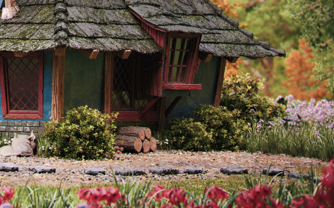 【maya房屋制作】森林里花丛小屋,次时代场景道具建模教学
