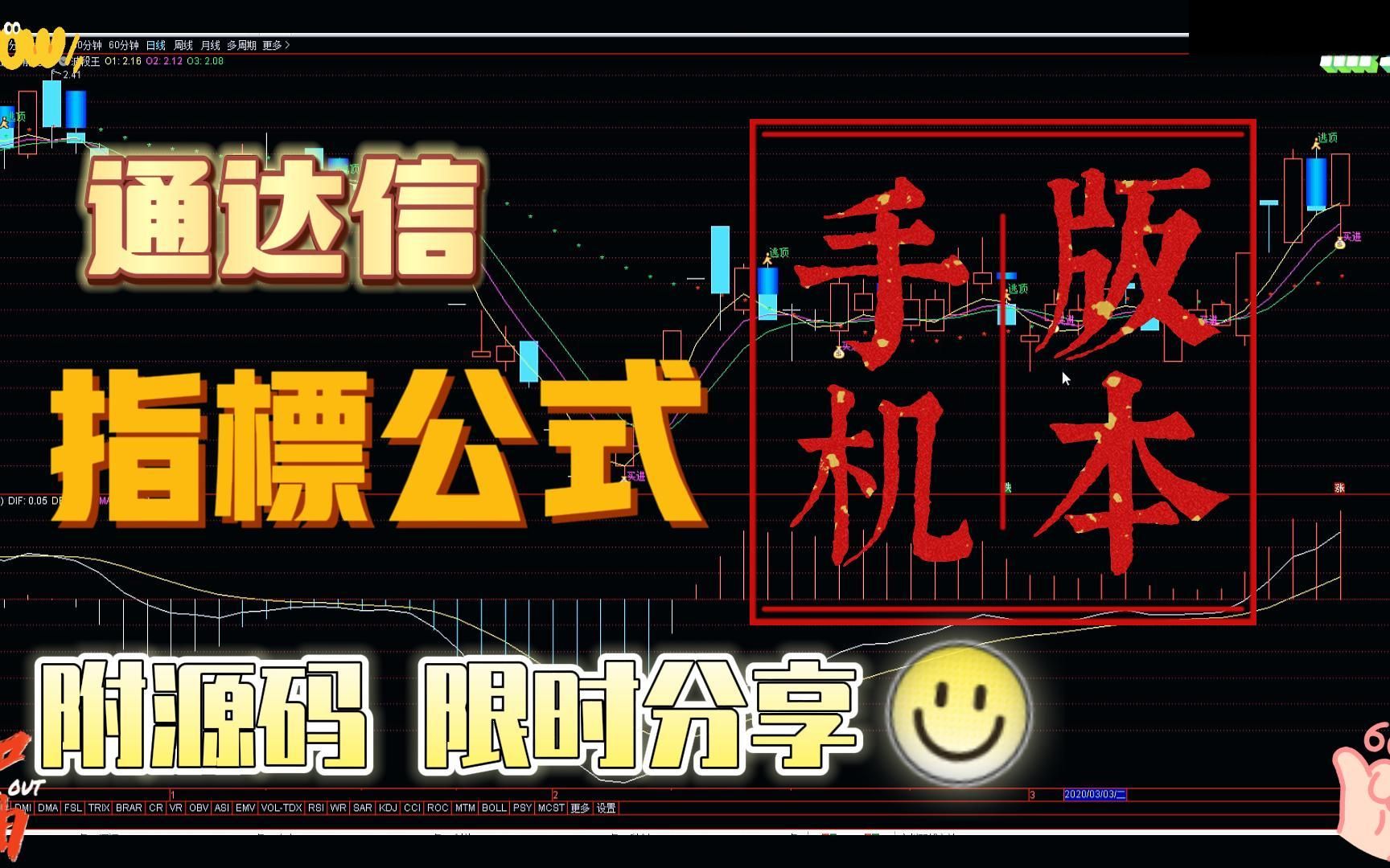 电脑看指标不方便?通达信手机版指标限时分享,附源码!