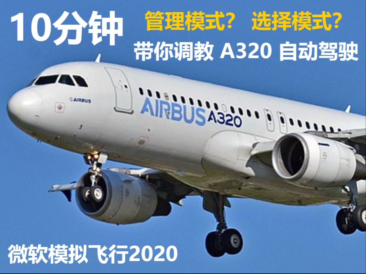 10分钟带你学会调教A320自动驾驶_哔哩哔哩bilibili_模拟飞行_演示