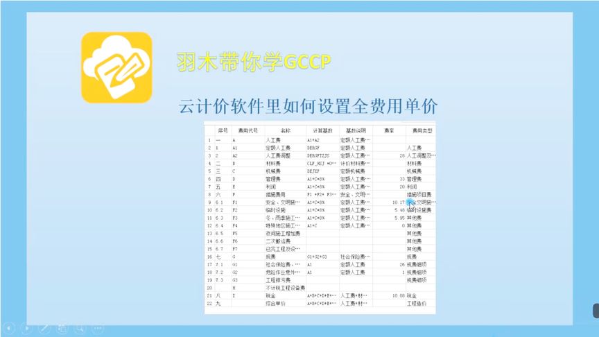 第十三期:云计价软件里如何设置全费用单价