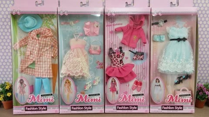 芭比娃娃玩具,芭比娃娃衣服拆箱装扮