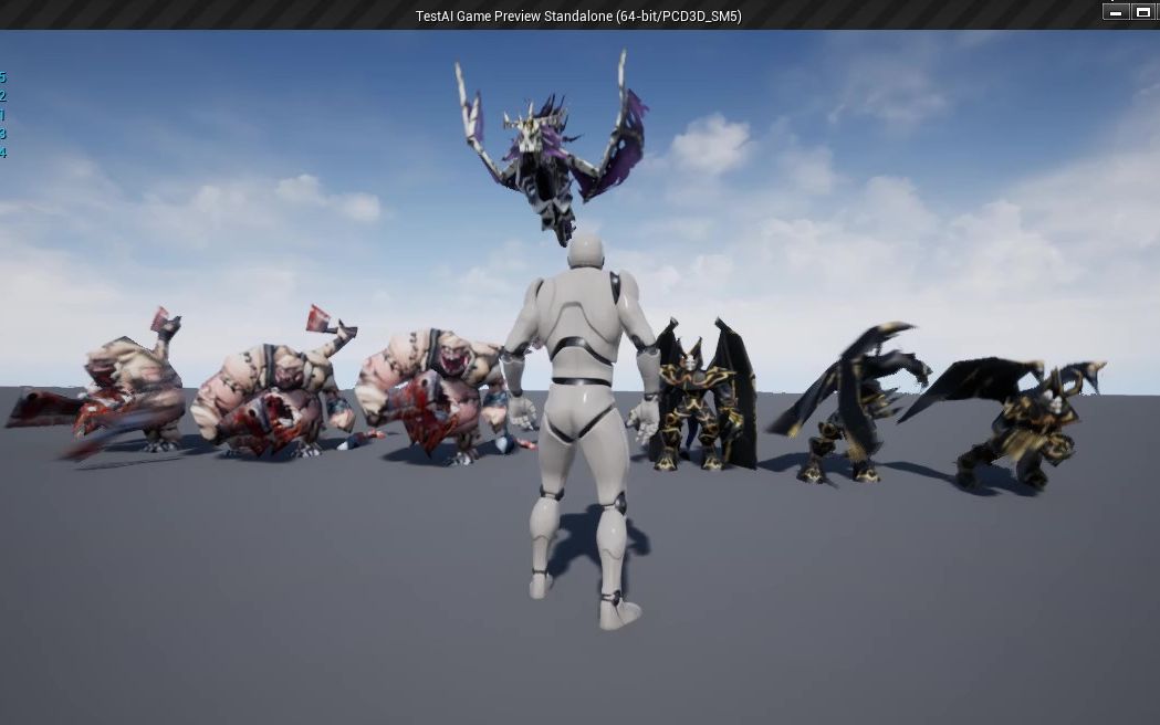 【UE4魔兽RPG系列教程01】导入魔兽争霸角色模型,动作并制作角色...