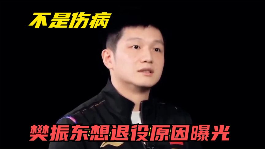 不是伤病,樊振东想退役原因曝光,回归最大阻碍曝光,王皓表态