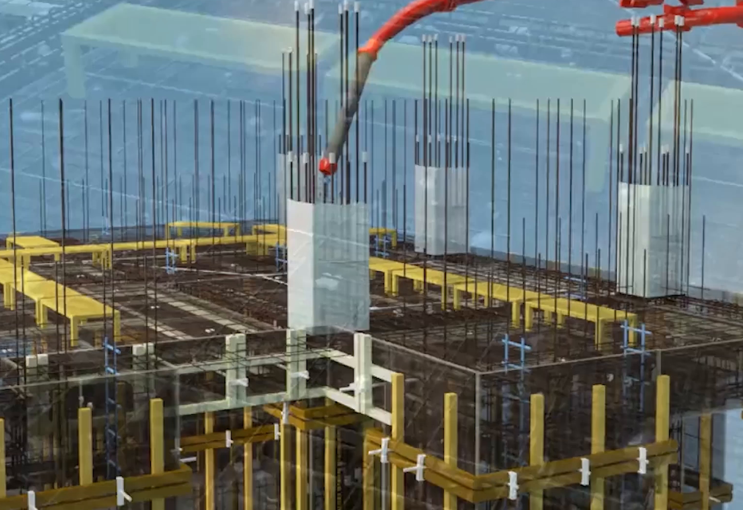 混凝土浇筑工艺BIM可视化技术交底