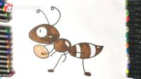 3分钟画一只小蚂蚁! 超简单动物简笔画, 快学起来