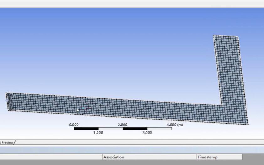 Workbench-输入坐标绘制二维网格