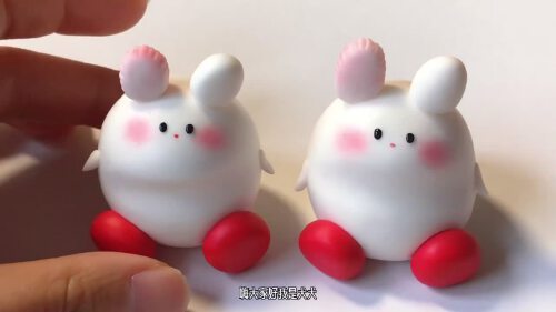 和我一起做可爱的粘土小兔子吧粘土教程超轻粘土教程动物