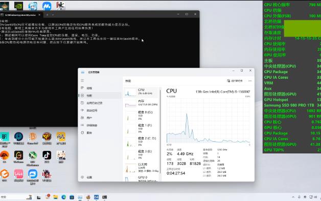 13600KF+B760+120水冷在全默认设置下进行 P95一键烤鸡会发生什么
