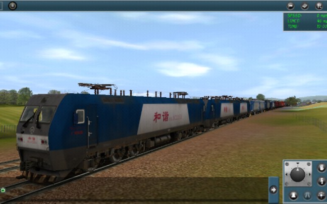 实况模拟列车HXD1C快速通过