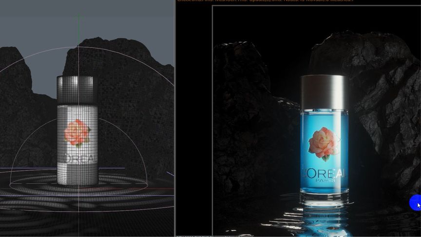 C4D教程:CINEMA 4D电商产品表现手法UV展开贴图绘制技巧第3讲