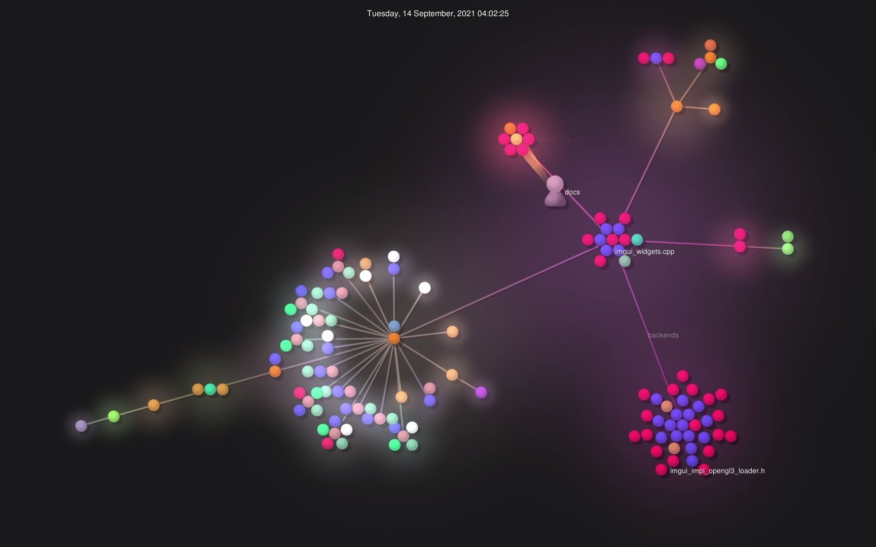 Dear ImGui git history visualization (2021-03-10 to 2022-11-15)