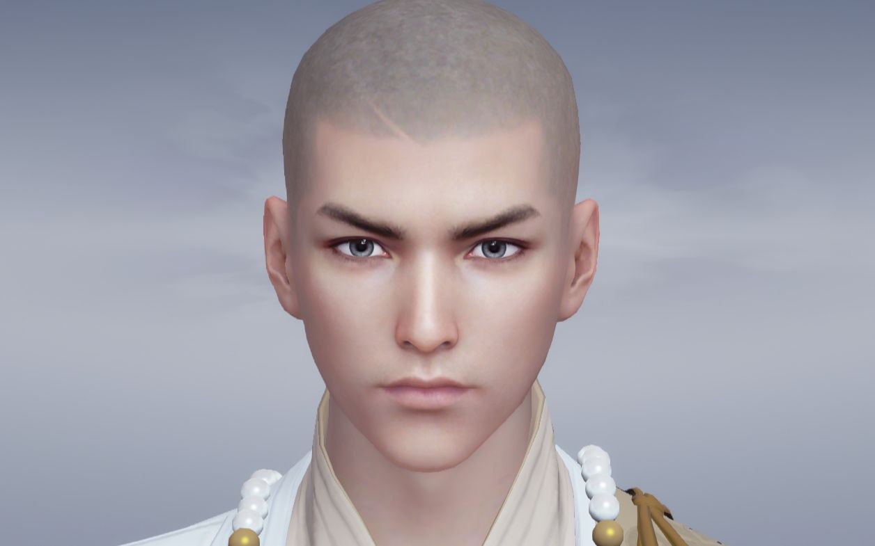 【天涯明月刀-少林角色建模】这是我建过最帅的和尚了!没有之一!也不...