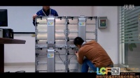 P6压铸铝LED箱体拼接演示 户外租赁LED显示屏组装操作