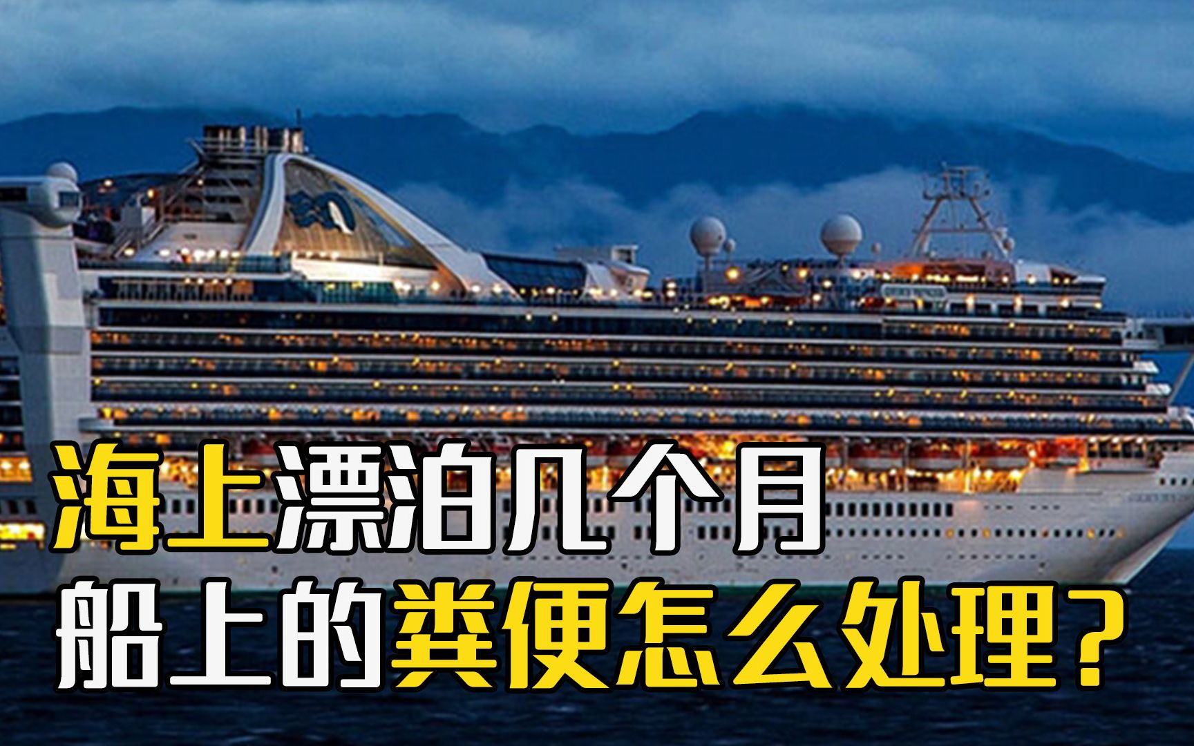 邮轮长期漂泊海上,厕所里的粪便都去哪了?难道直接排放去喂鱼?