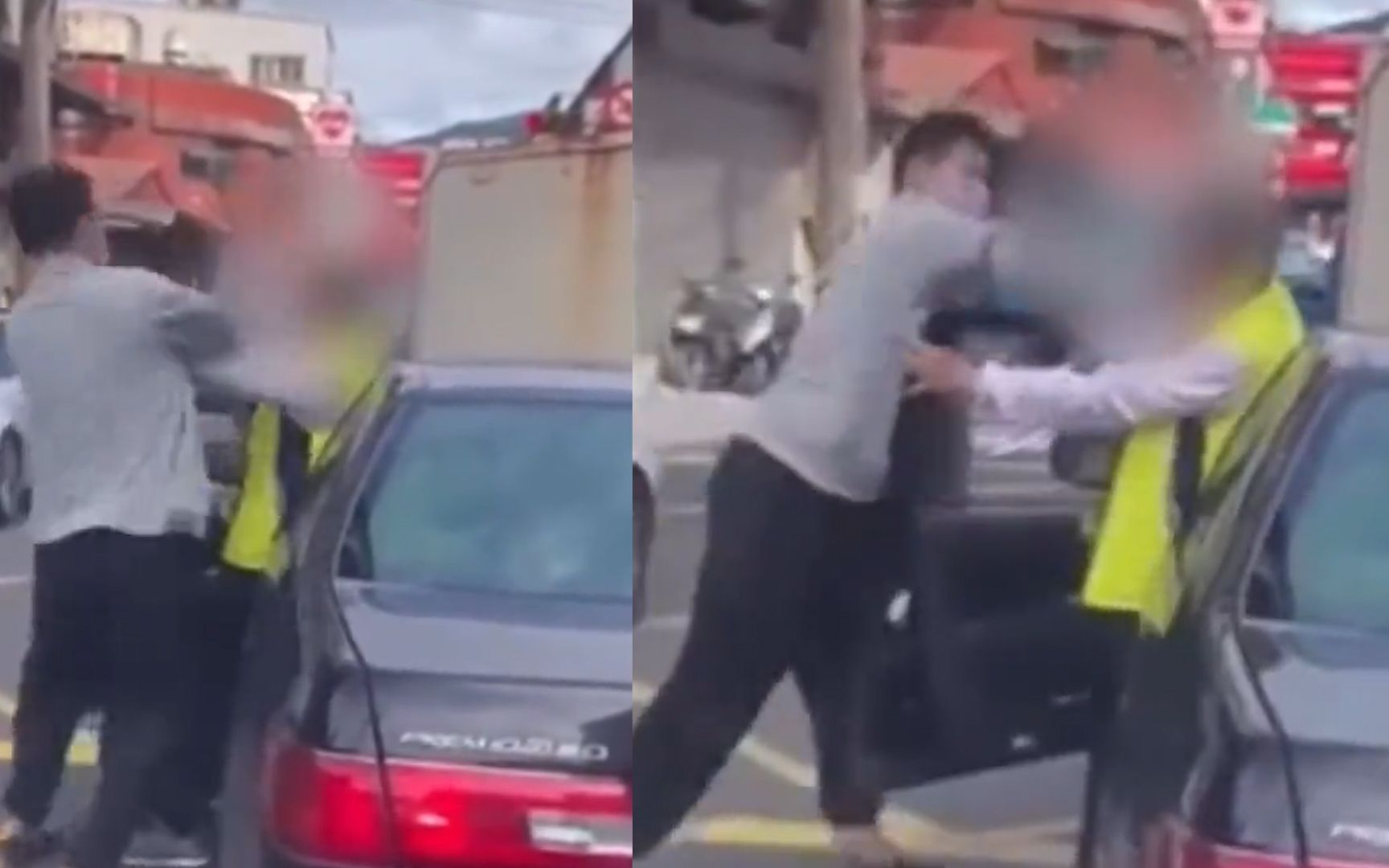 男子当街殴打77岁老人,不断挥拳并猛锤其头部,现场画面曝光