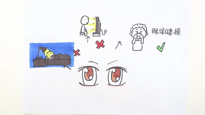 保护视力怎么画